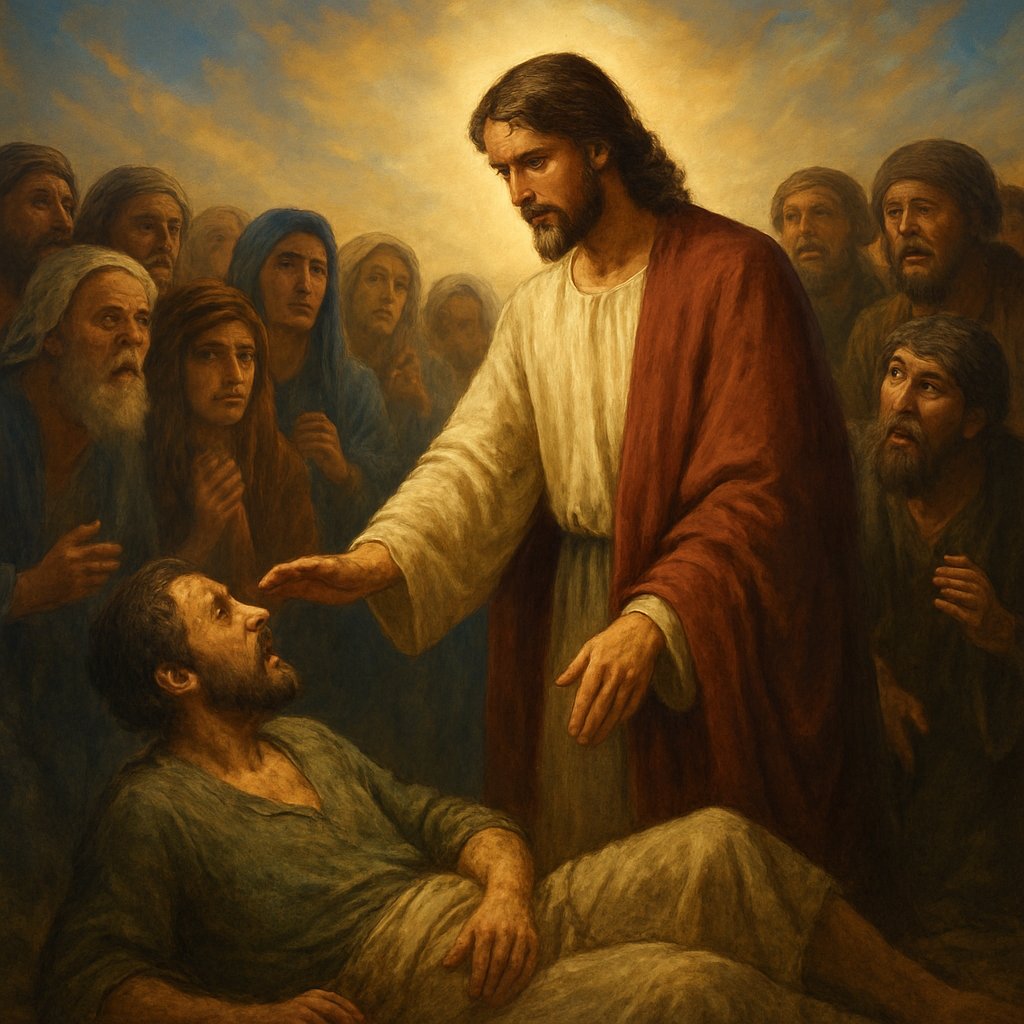 Crowd of people look | Bible Art