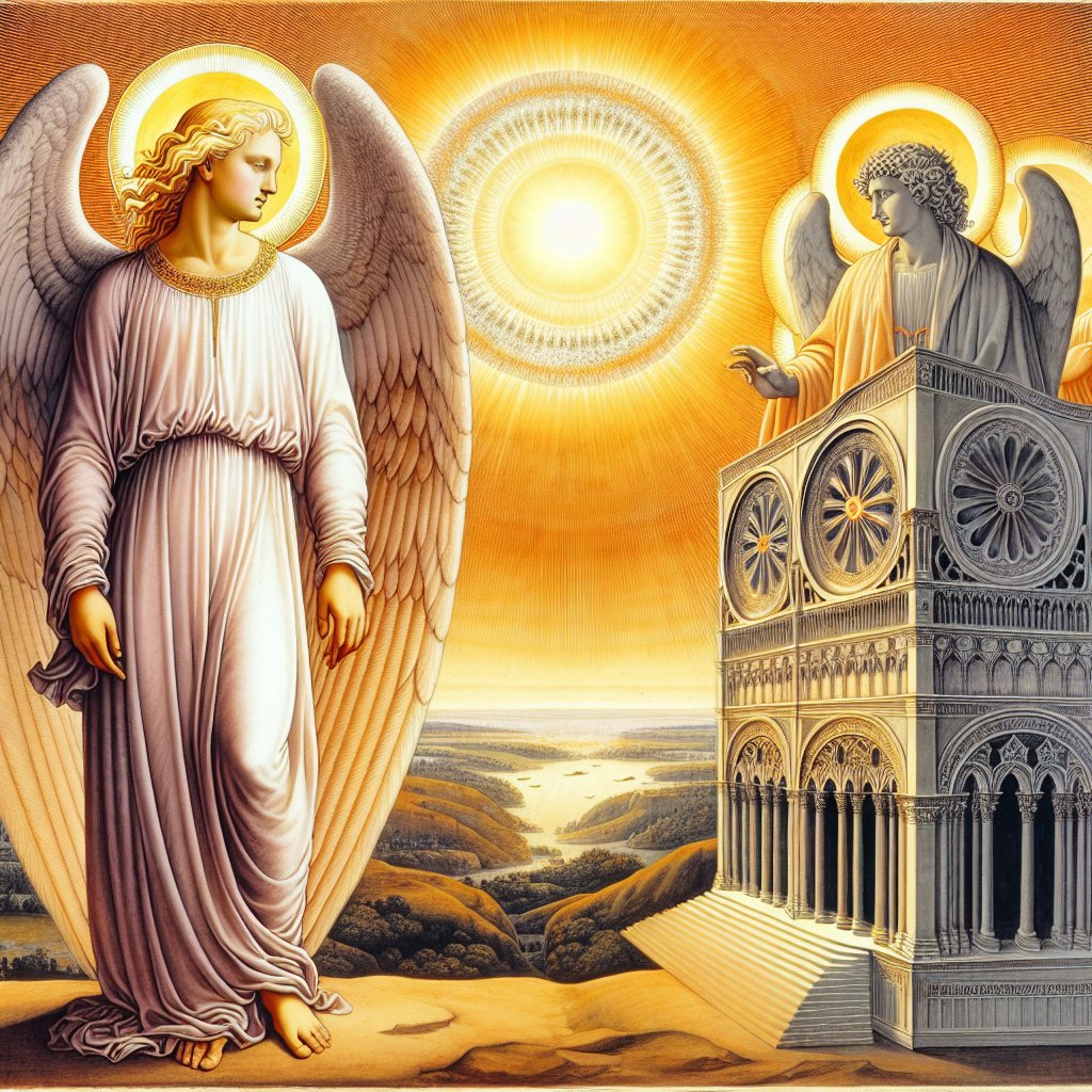 Blonde angel with a | Bible Art