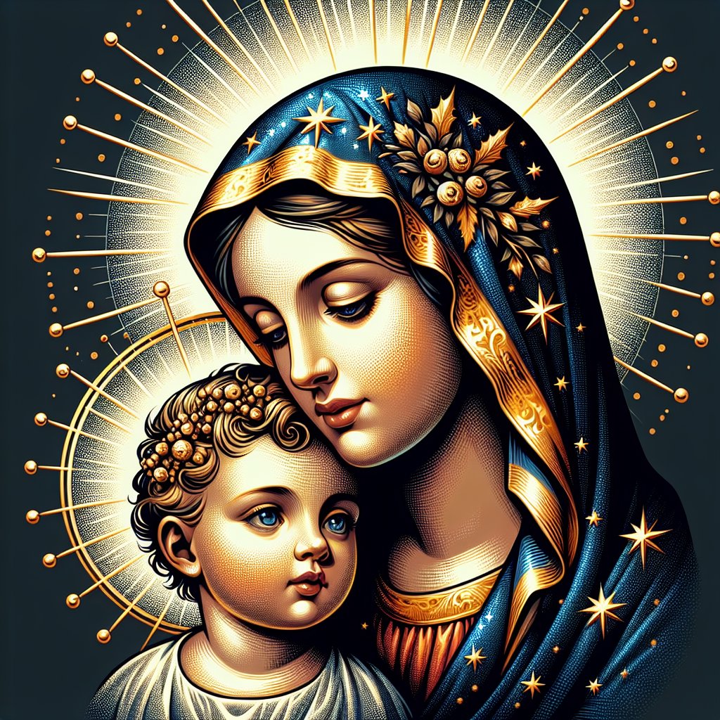 The Virgin Mary wear | Bible Art