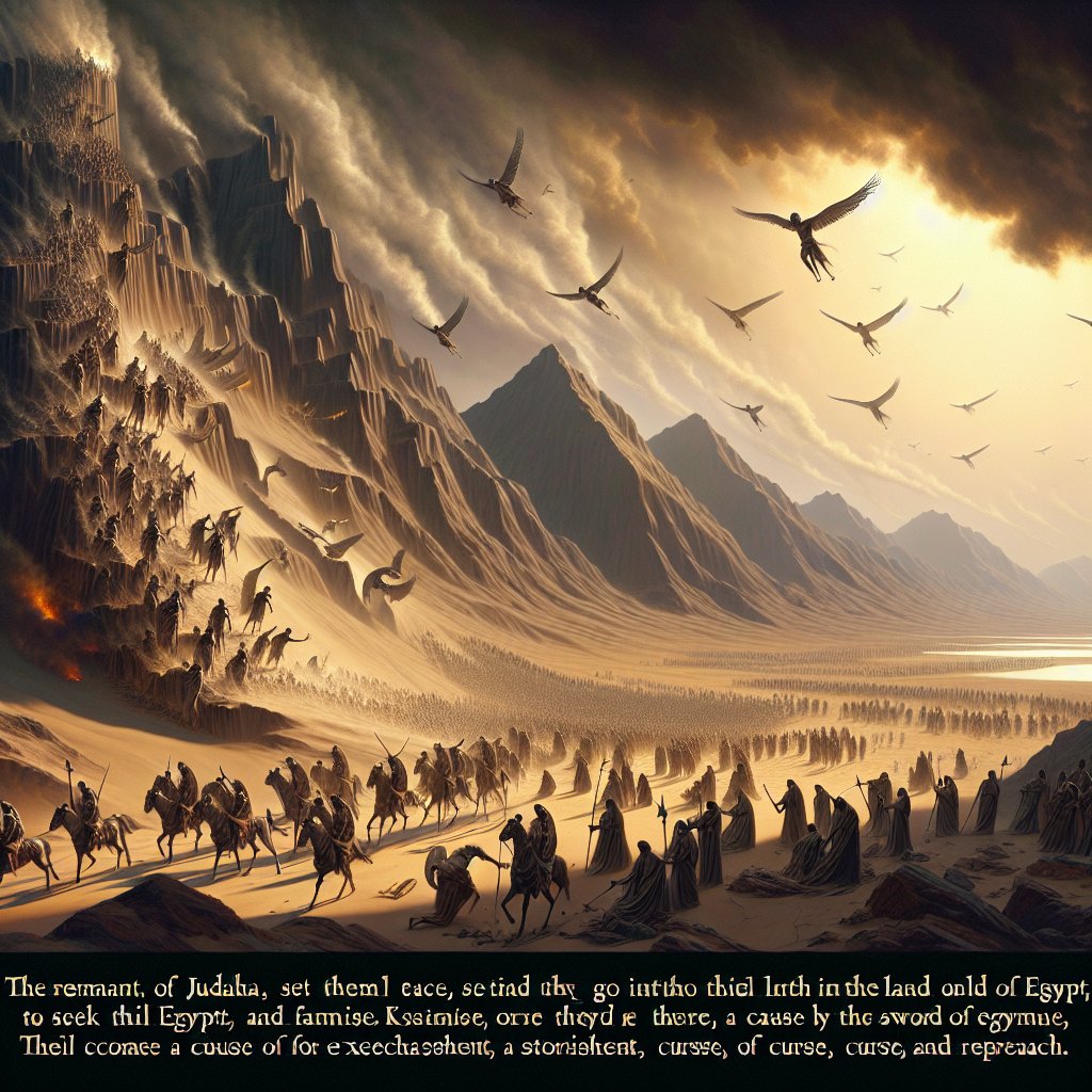 What does Jeremiah 44:12 mean? | Bible Art