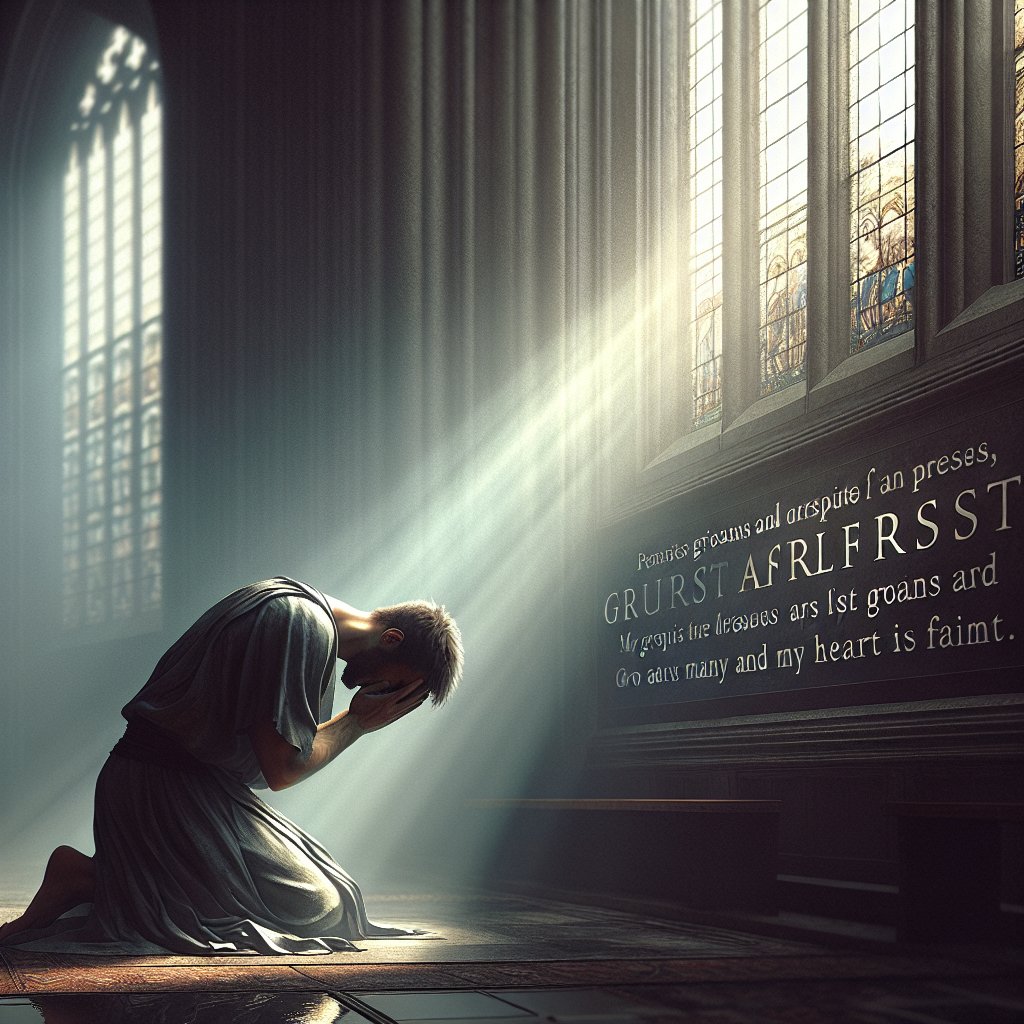My groans are many a | Bible Art