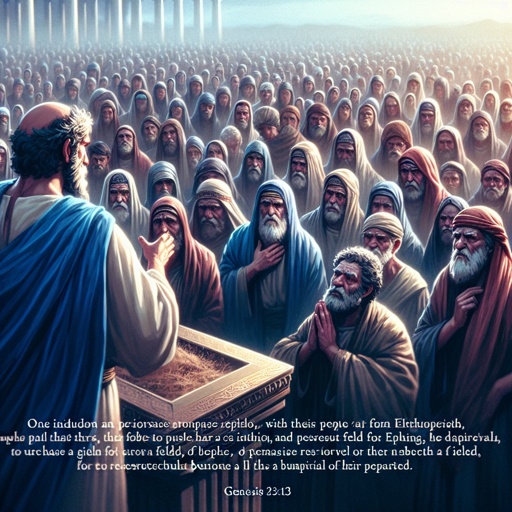 What does Genesis 23:13 mean? | Bible Art
