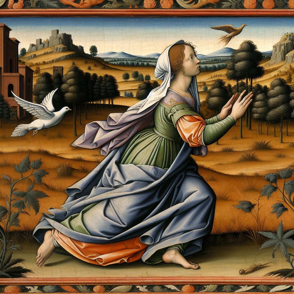 HAGAR FLEES | Bible Art